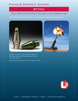 M739A1 Point Detonating Fuze Overview | PDF | Fuze | Artillery