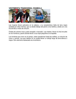 Vestimenta Tradicional de los Chol, Tseltal y Tojolabal | PDF | Ropa | Moda