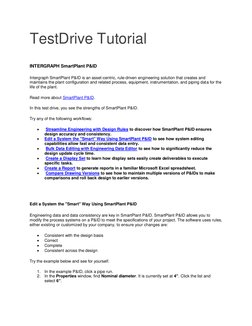 SmartPlant P&ID Test Drive Tutorial | PDF | Microsoft Excel | Dialog Box
