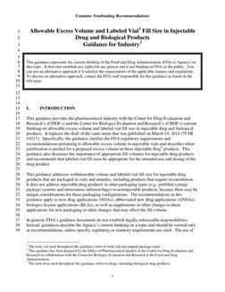 Excess Volume Guidelines for Injectables | PDF | Food And Drug ...
