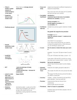 Biostatistics Cheat Sheet for USMLE Step 3 | PDF | Type I And Type Ii ...