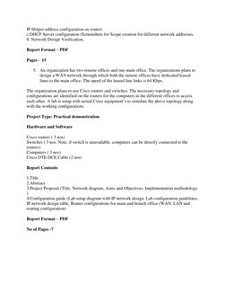 Networking Projects for Students | PDF | Computer Network | Ip Address