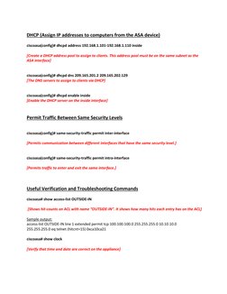 Cisco ASA Firewall Commands Cheat Sheet | PDF | Ip Address | Computer ...