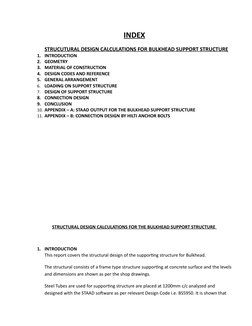Bulkhead Support Structure Design Report | PDF | Structural Engineering ...