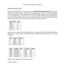 Database Normalization Exercises Solutions | PDF | Data Management ...