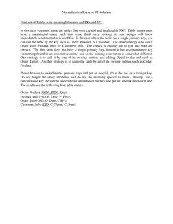 Database Normalization Exercises Solutions | PDF | Data Management ...