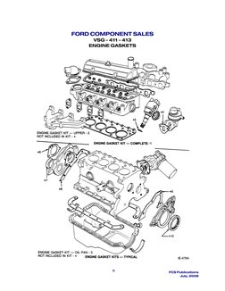 Ford VSG 411/413 Engine Parts Manual | PDF | Carburetor | Ignition System