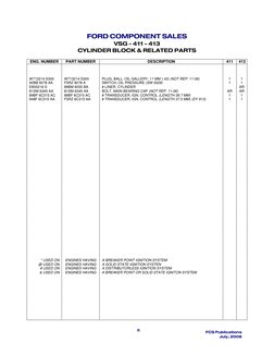 Ford VSG 411/413 Engine Parts Manual | PDF | Carburetor | Ignition System