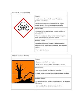 Pictogramas de Ácidos y Precauciones | PDF | Ácido clorhídrico | Átomos