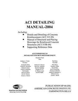 ACI Reinforcement Detailing Manual SP-66 2004 PDF | PDF