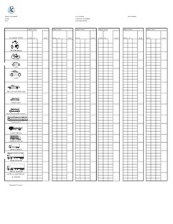 Traffic Count Data Collection Sheet | PDF | Truck | Trailer (Vehicle)