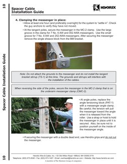 Hendrix Spacer Cable Installation Guide | PDF | Insulator (Electricity ...