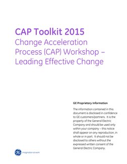 CAP Toolkit for Effective Change Management | PDF | Goal | Stakeholder ...