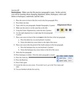 Typing Paragraphs Activity | PDF | Paragraph | Microsoft Word