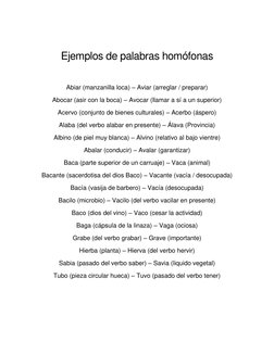 Ejemplos de Palabras Anónimas y Más | PDF