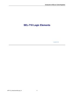03 App710 Introductionselogic r6 PDF | PDF | Relay | Timer