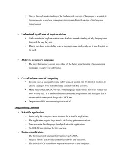 Principles of Programming Languages Lecture Notes PDF | PDF ...