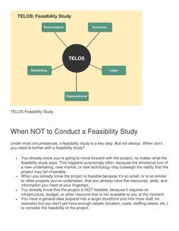 TELOS Feasibility Study Guide | PDF | Feasibility Study | Consultant