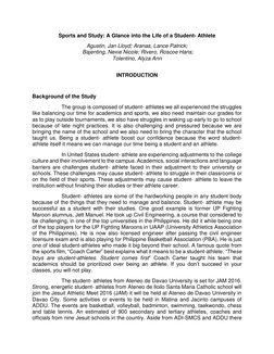 Balancing Academics and Sports: Student-Athletes | PDF | Qualitative ...