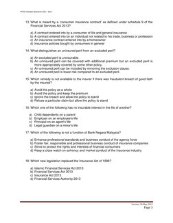 PCEIA General Insurance Sample Questions | PDF | Life Insurance | Insurance