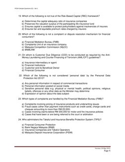 PCEIA General Insurance Sample Questions | PDF | Life Insurance | Insurance