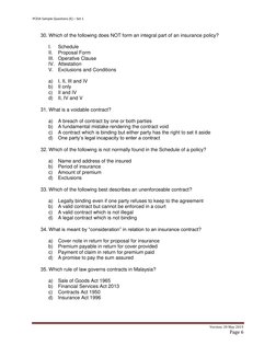 PCEIA General Insurance Sample Questions | PDF | Life Insurance | Insurance