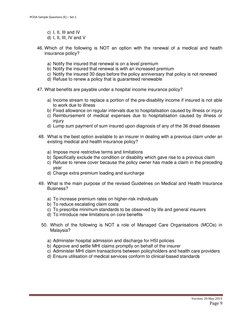 PCEIA General Insurance Sample Questions | PDF | Life Insurance | Insurance
