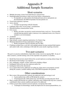 MCI Drill Scenarios and Triage Examples | PDF | Breathing ...