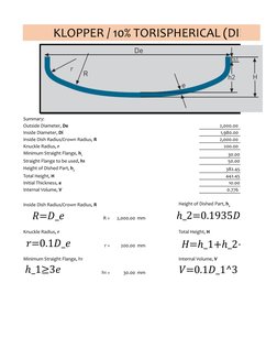 Torispherical Dish Volume Calculations | PDF