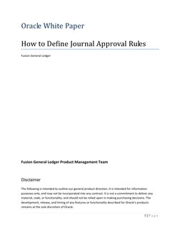 Journal Approval Rules in Oracle Fusion | PDF | Debits And Credits ...