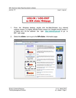 BIR eSales System User Enrollment Guide | PDF | Password | World Wide Web