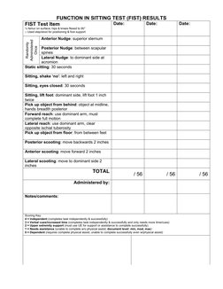 FIST Test Results and Scoring Guide | PDF