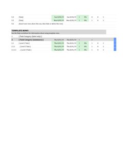 Gantt Chart Template | PDF | Copyright | Spreadsheet