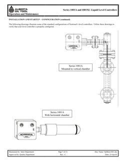 Norriseal 1001A Level Controller Manual | PDF | Valve | Pressure ...