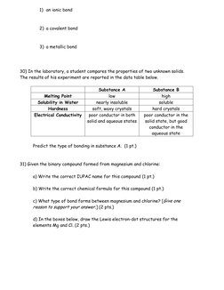 Chemical Bonding Practice Exam | PDF | Chemical Polarity | Covalent Bond
