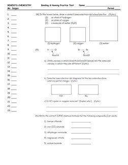 Chemical Bonding Practice Exam | PDF | Chemical Polarity | Covalent Bond