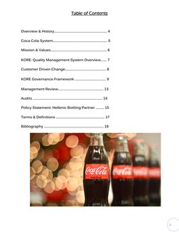 Coca-Cola Quality Management Manual | PDF | Coca Cola | Iso 9000