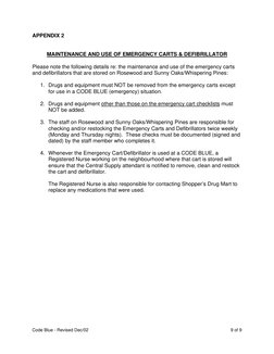 Code Blue Response Procedures | PDF | Cardiopulmonary Resuscitation ...
