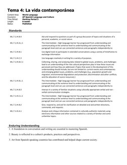 La Vida Contemporánea en AP Spanish | PDF | Communication ...