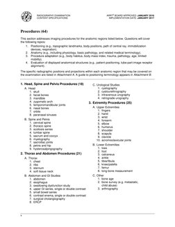 ARRT Rad Content Specifications | PDF | Radiography | Anatomical Terms ...