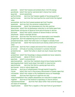 Comprehensive List of 'ism' Words | PDF | Soul | Monism
