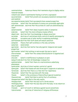 Comprehensive List of 'ism' Words | PDF | Soul | Monism