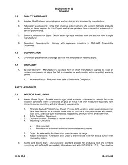 Signage Installation and Specifications | PDF | Accessibility ...