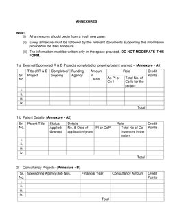 Guidelines for Document Annexures | PDF | Doctor Of Philosophy | Thesis