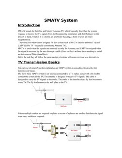 Overview of SMATV System Design | PDF | Satellite Television | Cable ...