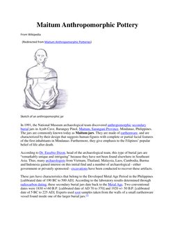 Maitum Anthropomorphic Burial Jars | PDF | Science & Mathematics