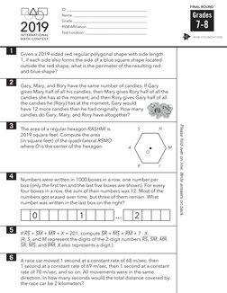 2019 Russian Math Olympiad Practice | PDF