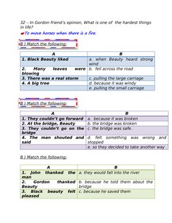 Black Beauty Comprehension Guide | PDF | Black Beauty