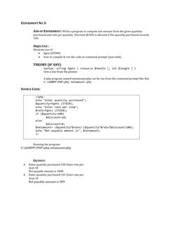 PHP Lab Manual: Experiments & Solutions | PDF | Php | Html Element