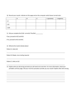 Immunology Virtual Lab Worksheet | PDF | Elisa | Antibody